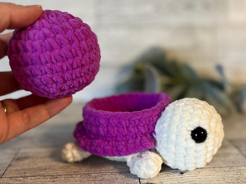 Crochet Turtle Stress Ball, Fidget Turtle, Colorful Plushie, Turtle ...