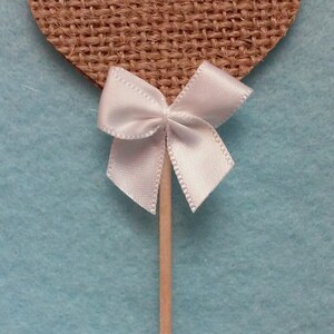 Burlap Fabric Wedding Toothpicks, Rustic Wedding, Bridal Shower Cupcake ...