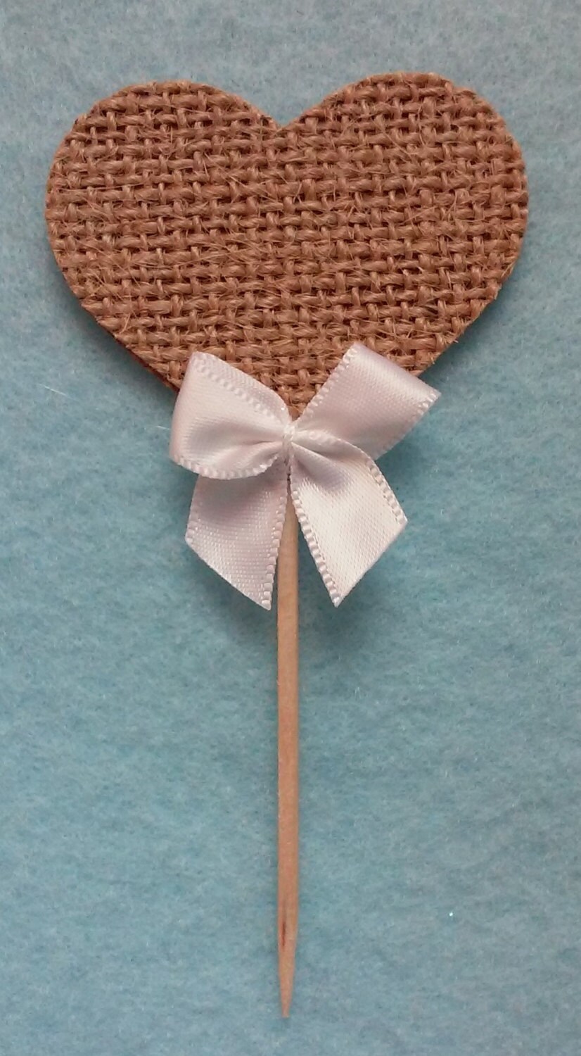 Burlap Fabric Wedding Toothpicks Rustic Wedding Bridal | Etsy