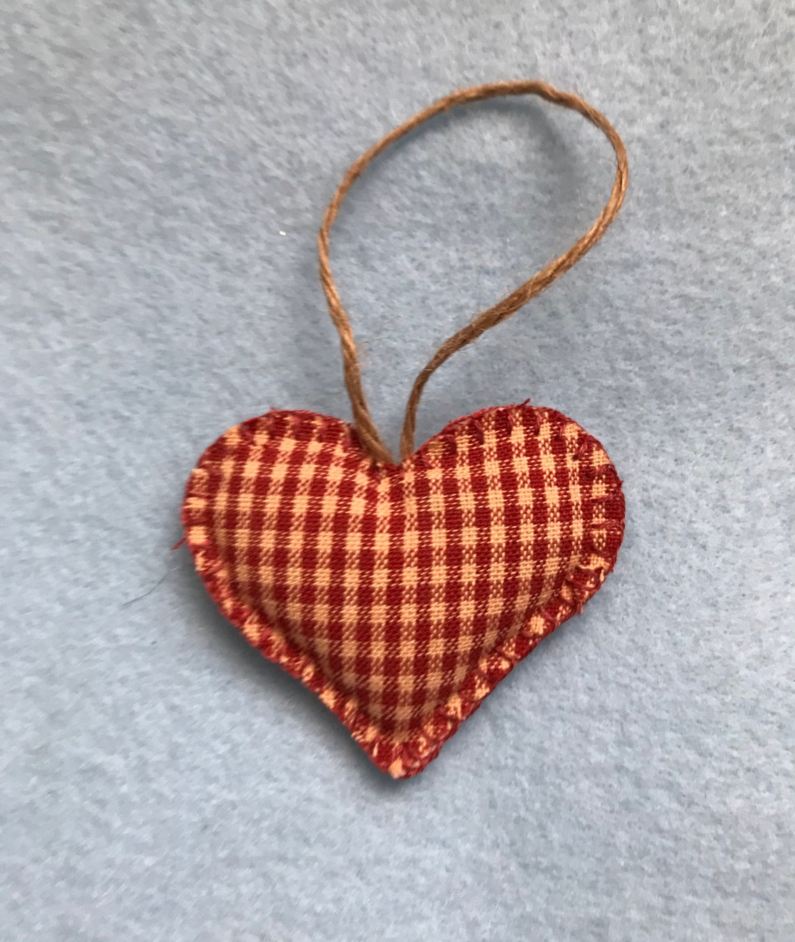 Handmade Homespun Fabric Hearts Christmas Tree Toppers - Etsy