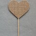 Burlap Fabric Wedding Toothpicks, Rustic Wedding, Bridal Shower, Baby ...