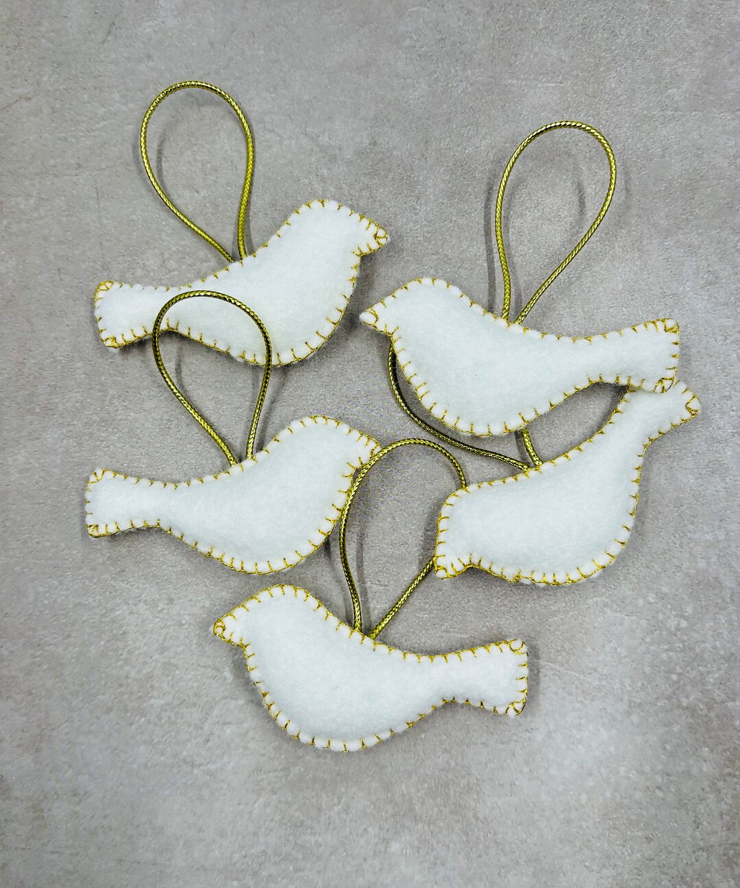 Handmade Wool Felt Birds, Christmas Tree Ornaments - Etsy