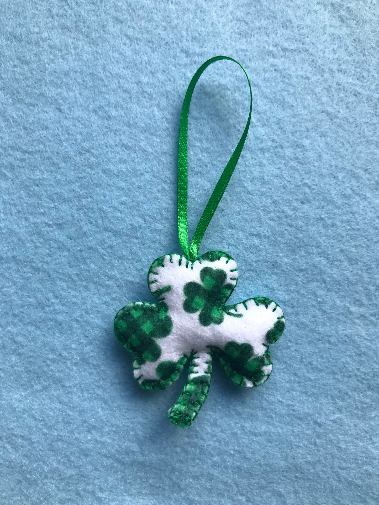 Handmade Shamrocks, St Patrick’s Handmade Felt Shamrocks, Set of 10 - Etsy