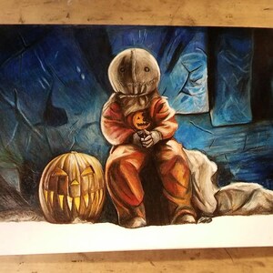 Sam Trick R Treat Drawing - Etsy