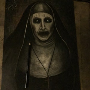 Brand New the Nun Valak Drawing - Etsy