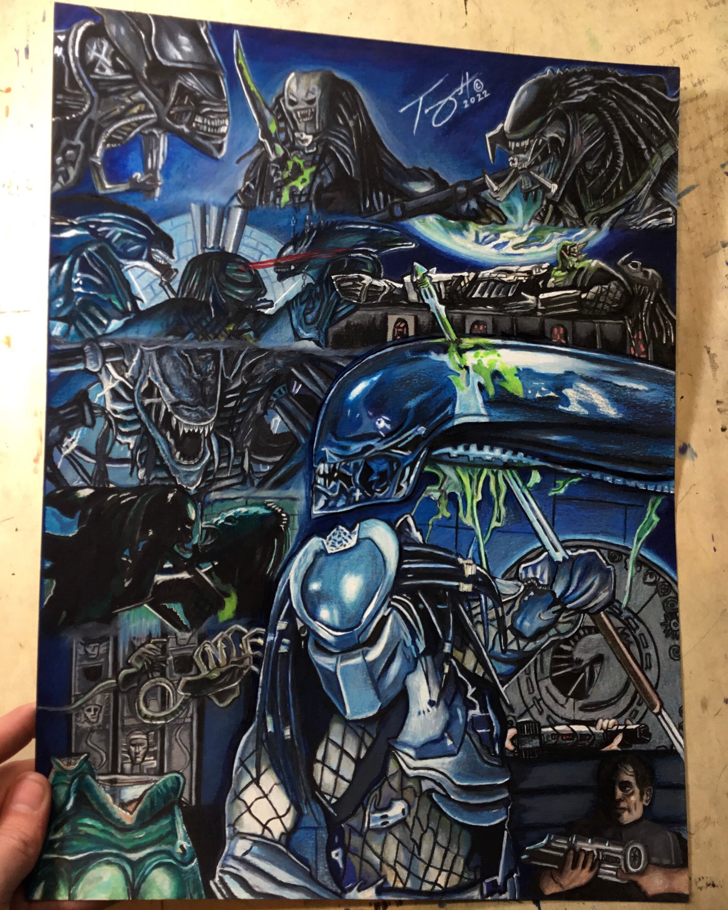 Alien Vs Predator Alien Drawing