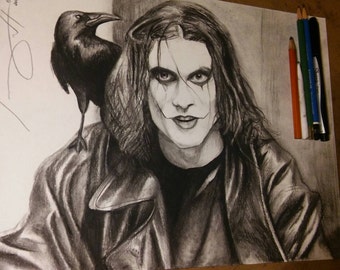 Eric Draven Becoming the Crow the Crow Movie Character Art Print ...