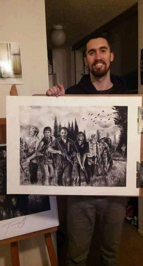 The Walking Dead Mural - Etsy