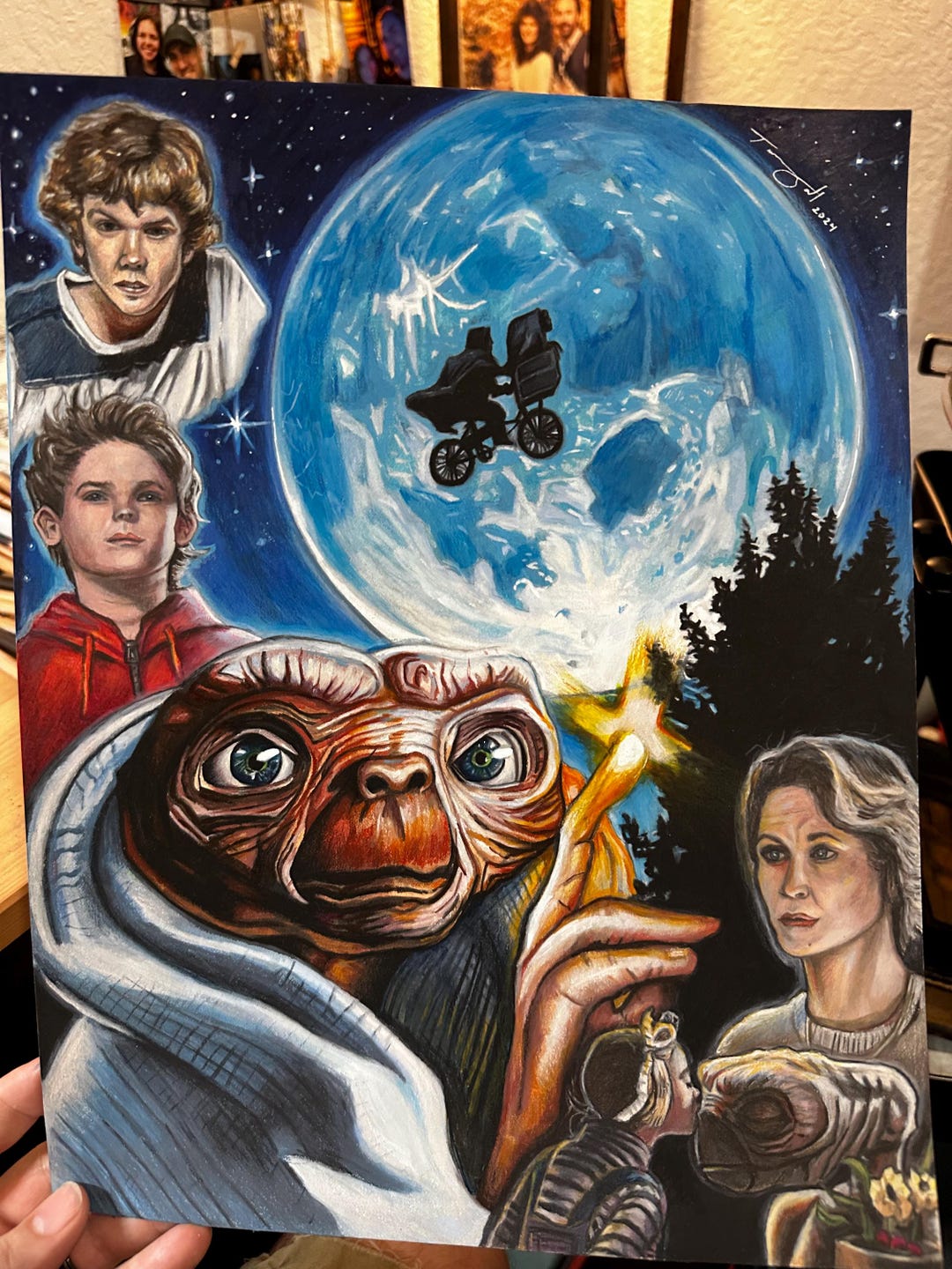 E.T. Phone Home Drawing - Etsy