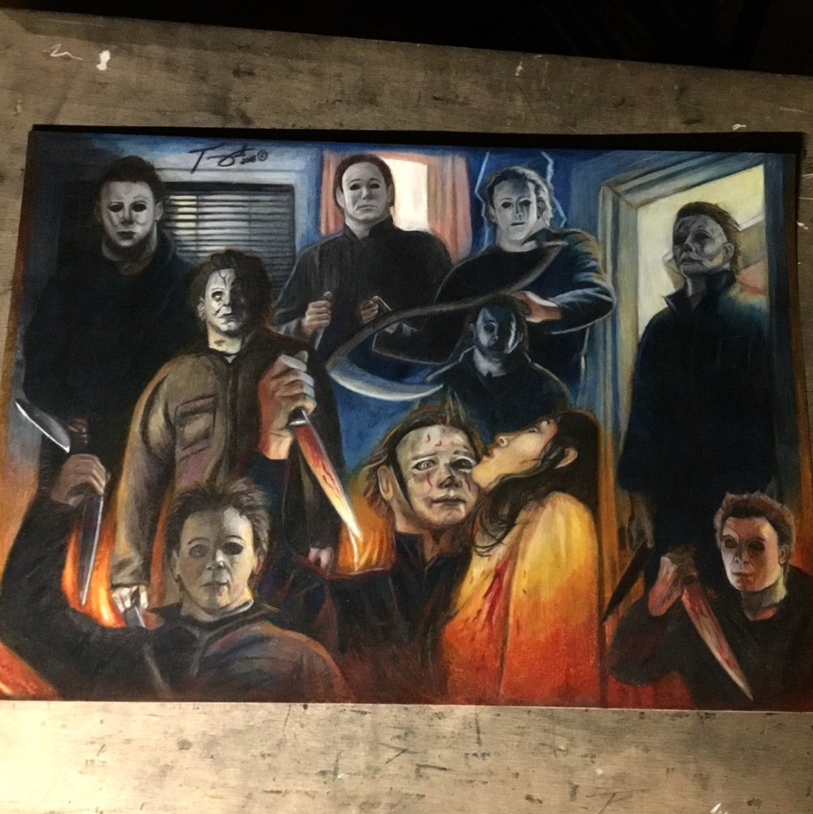 The Many Faces of Michael Myers Collage - Etsy