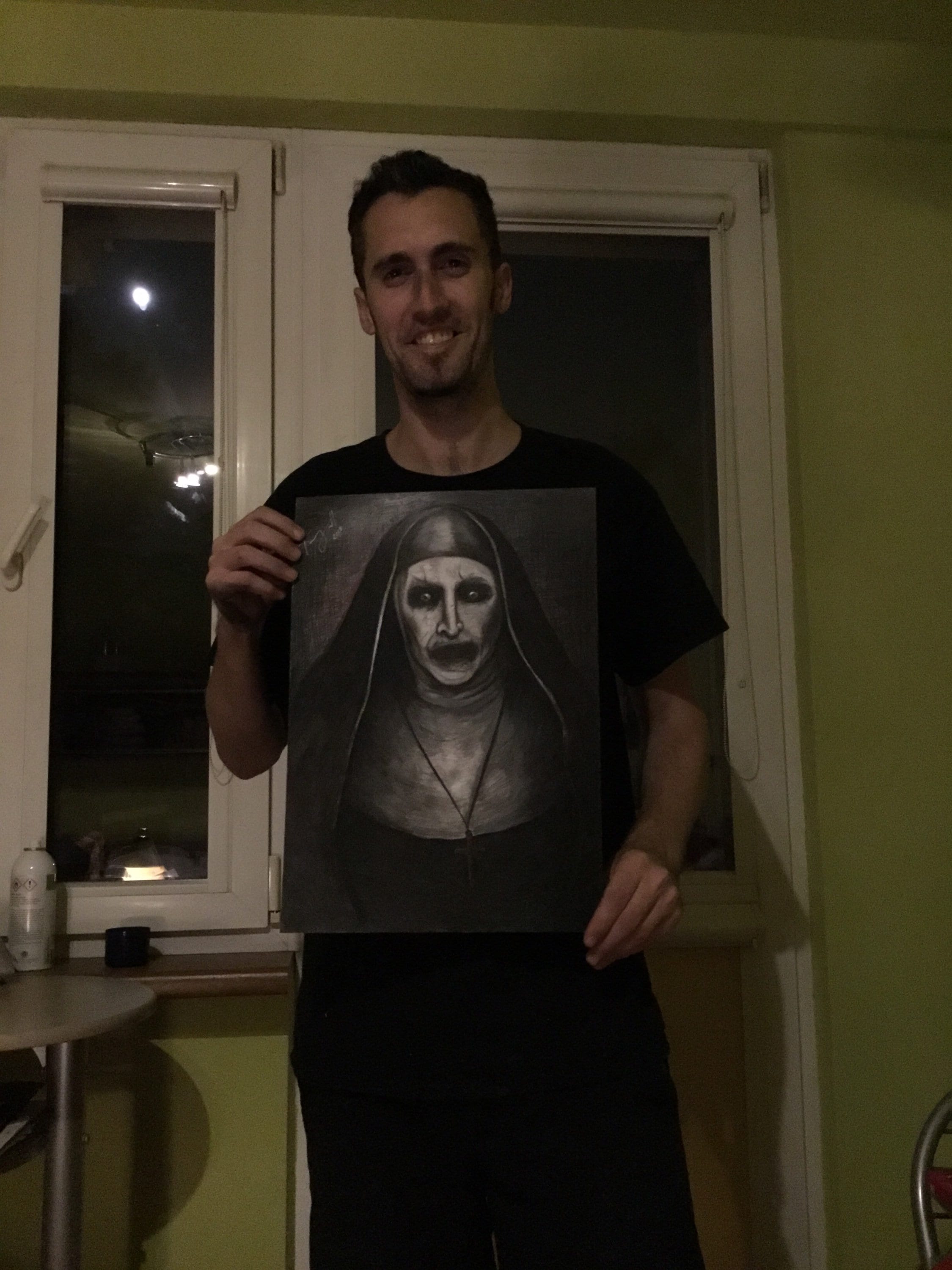 Brand New the Nun Valak Drawing - Etsy