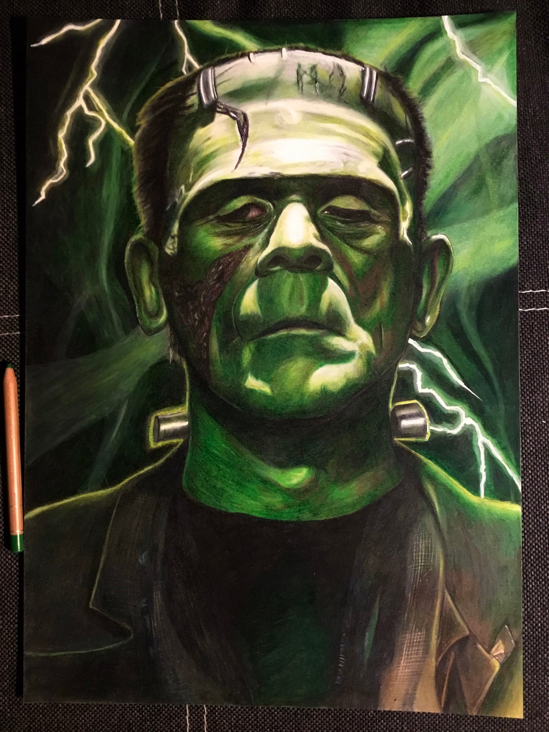 Universal Monster’s Frankenstein Drawing - Etsy