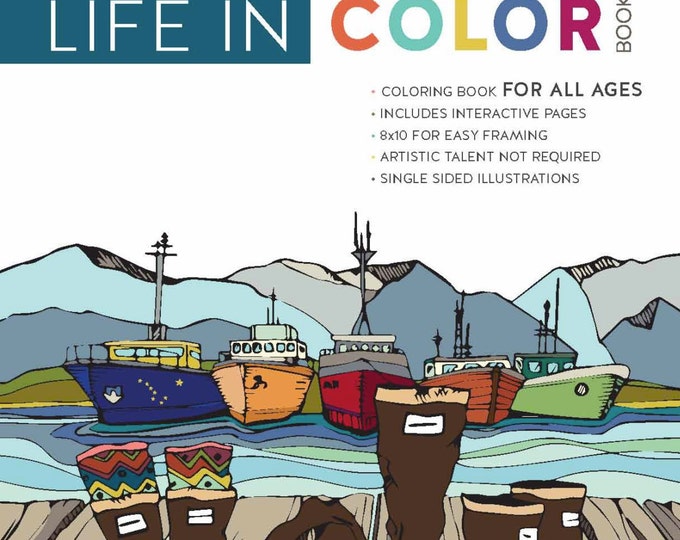 Adult Coloring Book Color Book Alaska Art Detailed | Etsy