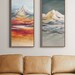 Canvas Art Print Home Colorful Wall Artwork Mountain Mountains Acrylic ...