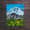 Canvas Art Print Home Colorful Wall Artwork Mountain Mountains Acrylic ...