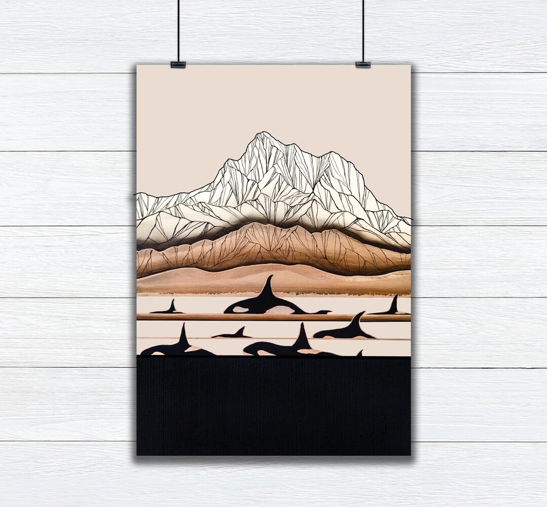 8x10 Paper Print Wall Artwork Will You Be There Art Mountains Alaska ...