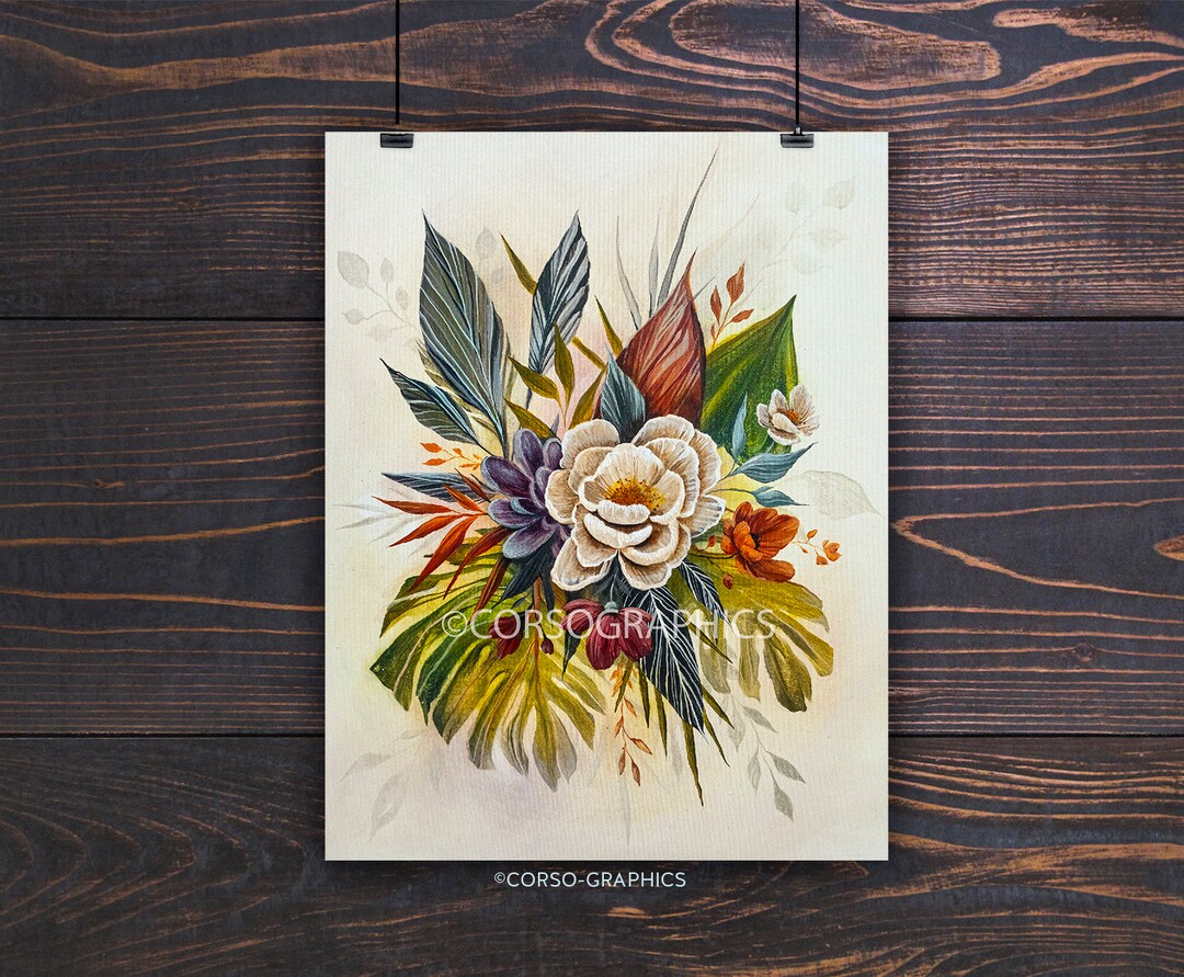 Floral Burst Art Alaska Art Mountains Alaskan Corso Graphics Mountain ...