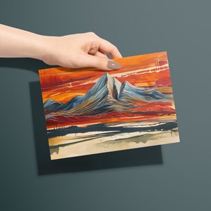 Greeting Card 5 Pack Unkempt Collection Mountains Rivers Landscape ...