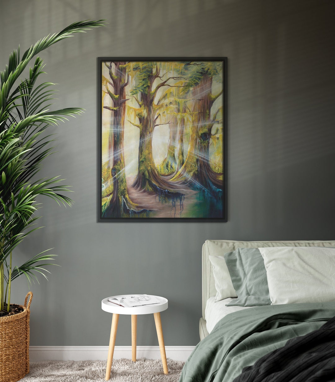 Canvas Art Print Winner Creek Mountain Colorful Wall Artwork Blue ...