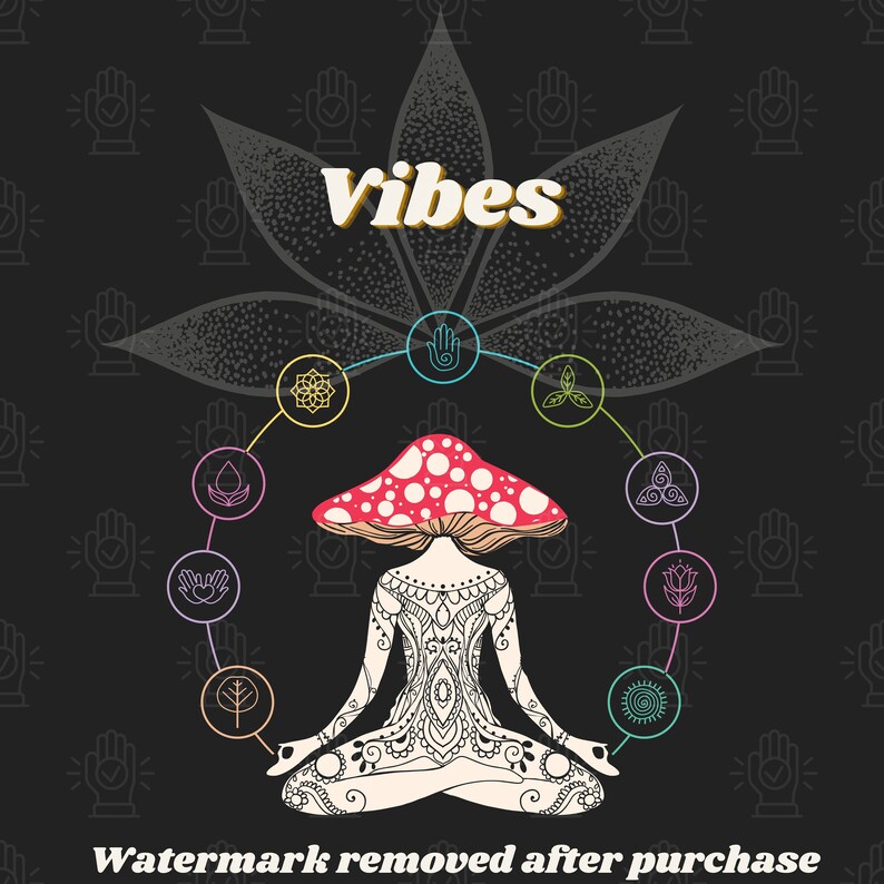 Vibes Meditation Chakra Digital File, Digital Art - Etsy