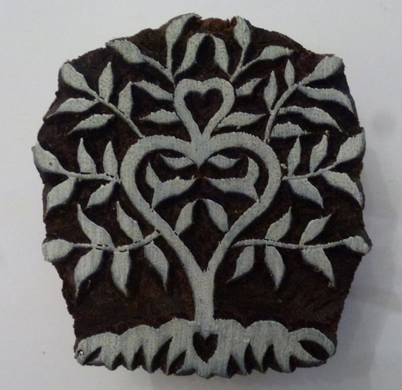Fair Trade 5.2cm Folk Heart Tree Design Carved Indian Wooden | Etsy