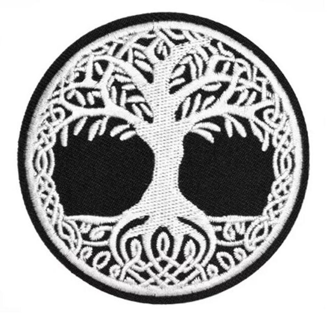 Celtic Norse Tree of Life Round Embroidered Hippie Iron on Patch 7cm - Etsy