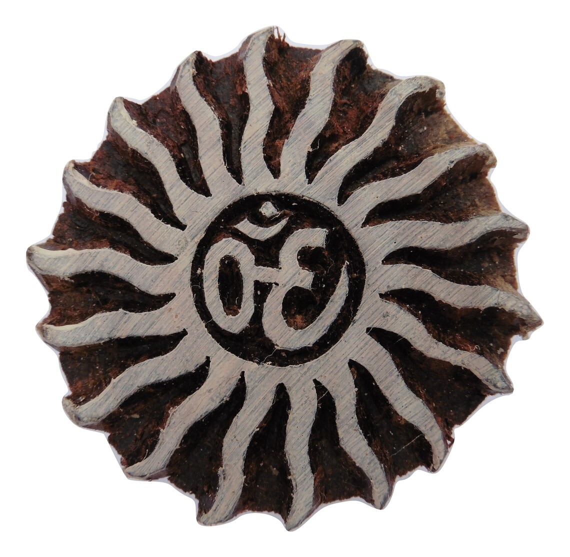 Fair Trade 5.2cm Om Sun Round Design Carved Indian Wooden - Etsy