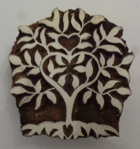 Fair Trade 6.5cm Folk Heart Tree Design Carved Indian Wooden - Etsy