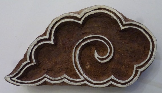 Fair Trade 9.7cm Tibetan Cloud Design Carved Indian Wooden - Etsy