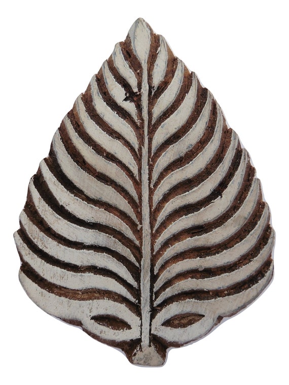 Fair Trade 5.9cm Leaf Floral Design Carved Indian Wooden - Etsy