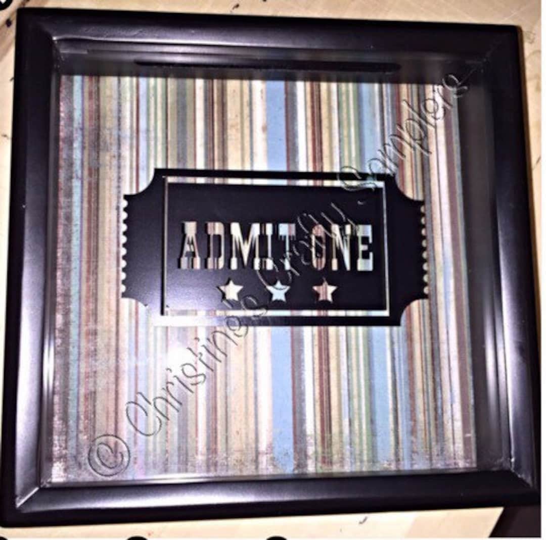 Ticket Stub Shadow Box - Etsy