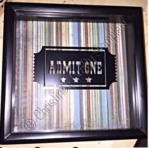 Ticket Stub Shadow Box - Etsy