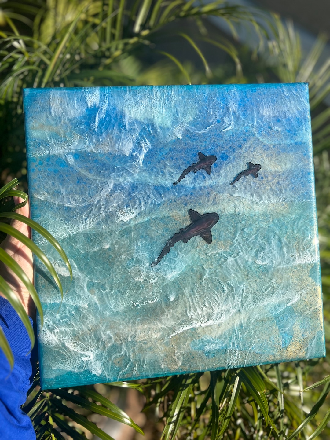 Resin Wall Art Resin Beach Art Ocean Resin Wall Art Resin Ocean Waves ...