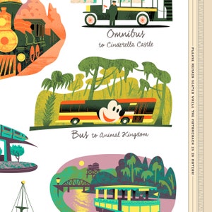 Walt Disney World Transportation Print - Etsy