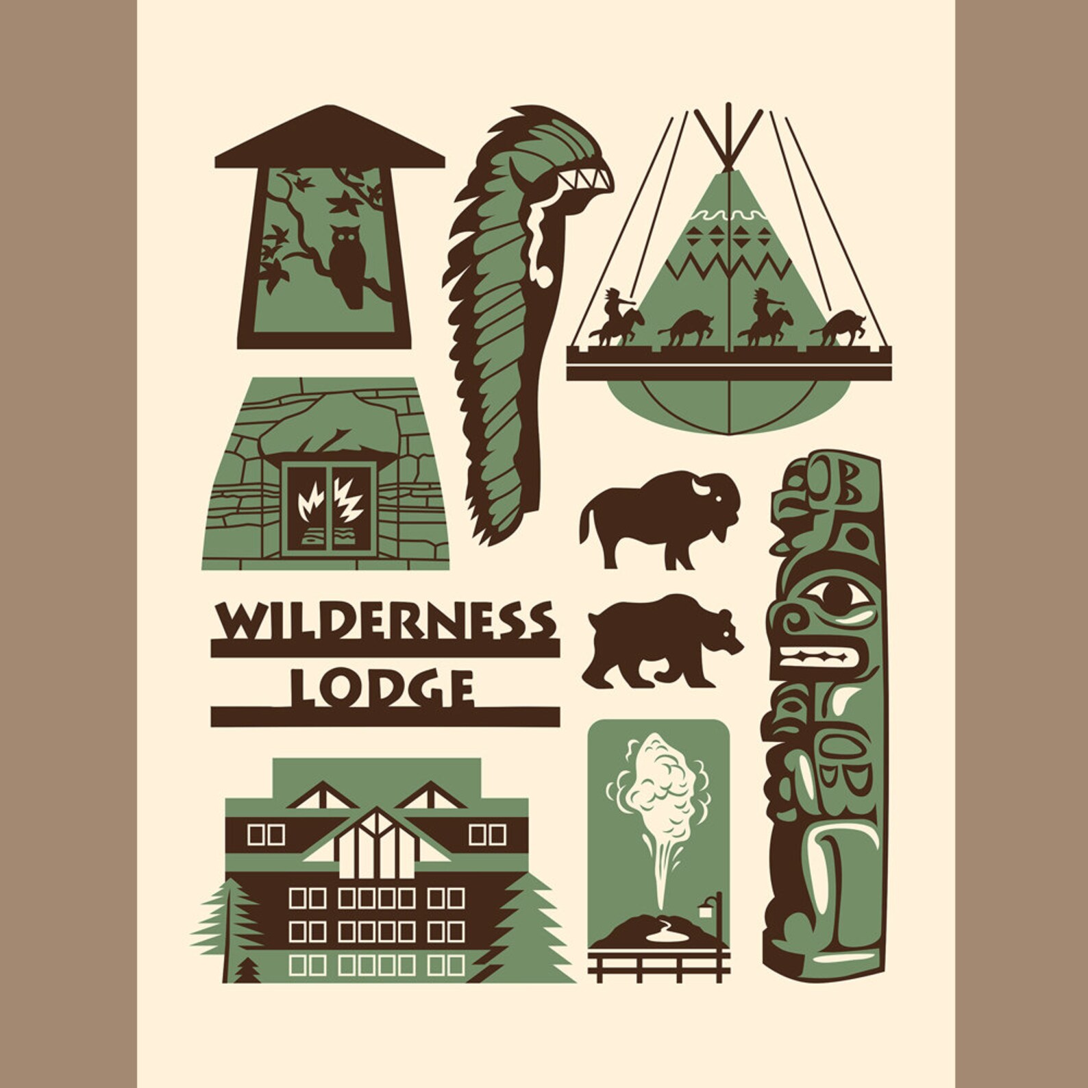 Bay Lake Area Resorts Series- All 5 Prints - Etsy