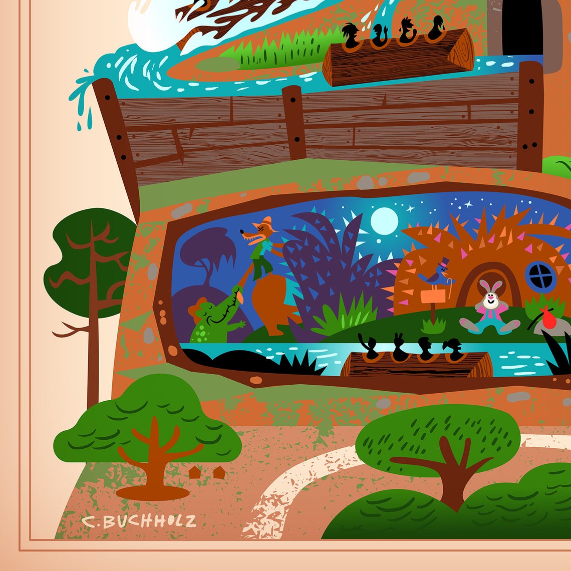 Splash Mountain Print Magic Kingdom Walt Disney World - Etsy