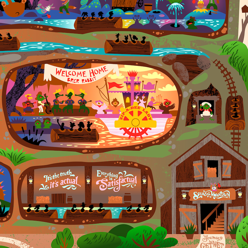 Splash Mountain Print Magic Kingdom Walt Disney World - Etsy