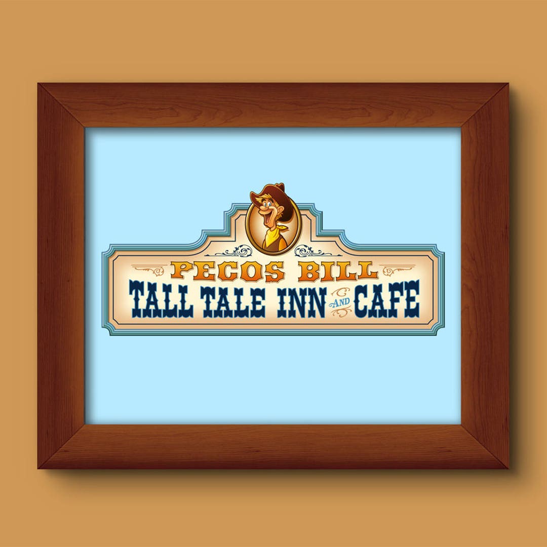 Walt Disney World Signage Digital Art Print: Tall Tale Inn - Etsy