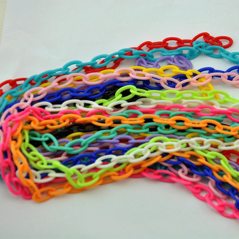 Plastic Chain 8x13mm Delicate Classic Plastic Chain-16 inches | Etsy