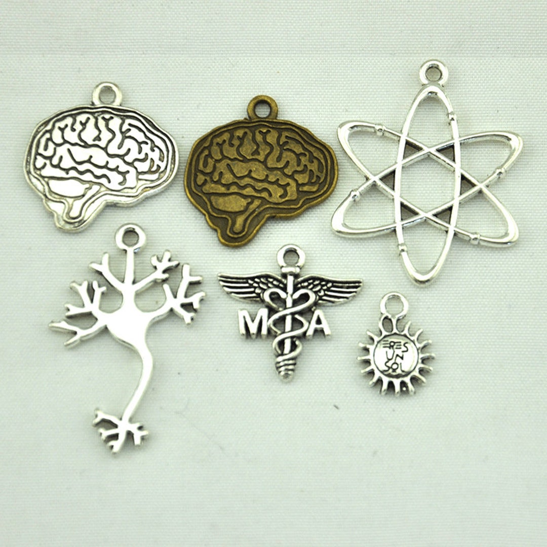 Brain Charms，doctor Charms,chemistry Biology & Physics Symbols Pendants ...