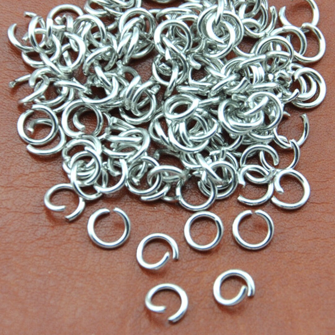 6MM 18ga White K Jump Rings High Quality, DIY Accessory Jewelry Making ...