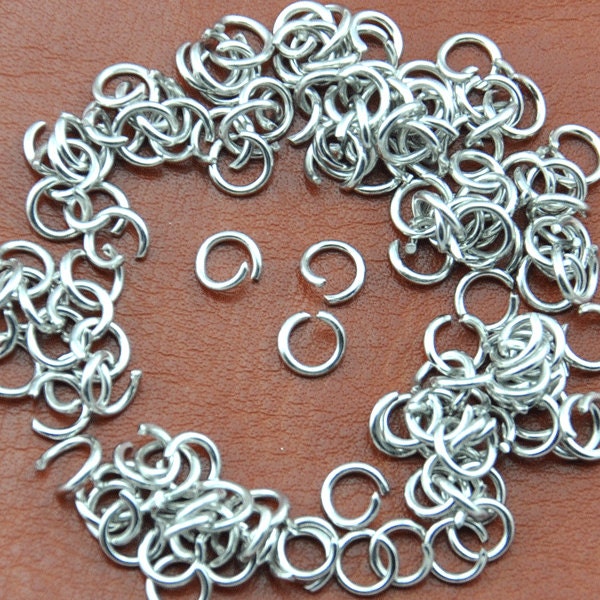6MM 18ga White K Jump Rings High Quality, DIY Accessory Jewelry Making ...