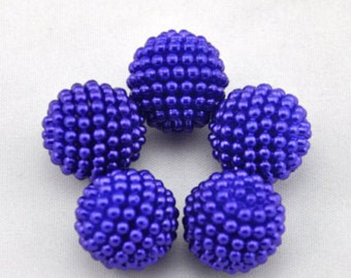 20mm Berry Beads Bright Pearly 10 pcs bumpy acrylic bead | Etsy