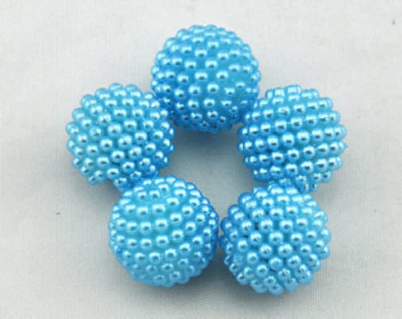 20mm Berry Beads Bright Pearly 10 Pcs Bumpy Acrylic Bead - Etsy