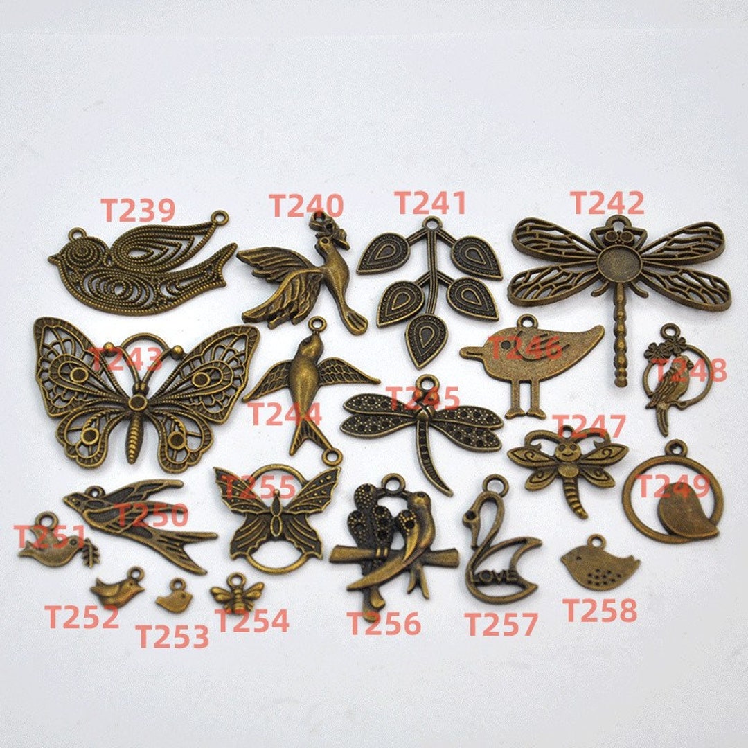 Filigree Butterfly Pendantstork Bird Pendants,mini Bird,bird on Tree ...