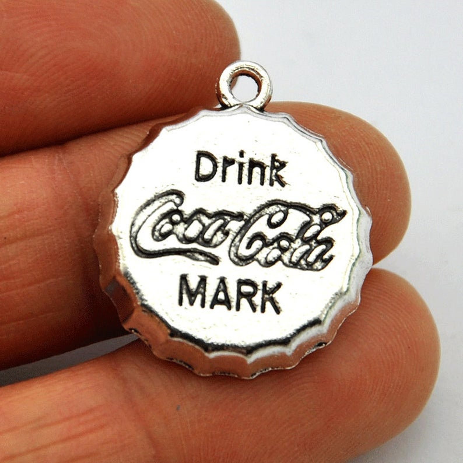 Coke cover charm 15pcs Antique Bronze /Antique Silver Coke | Etsy