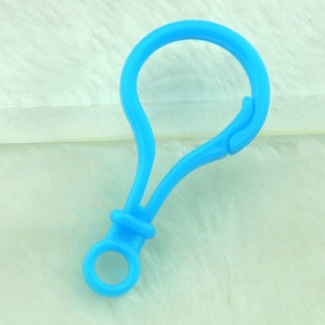 20pcs/50pcs/100pcs Multicolor Plastic Key Chain Holders Clasps, Plastic ...