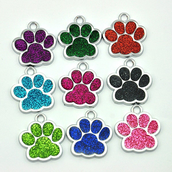 Paw Print Charm - Etsy