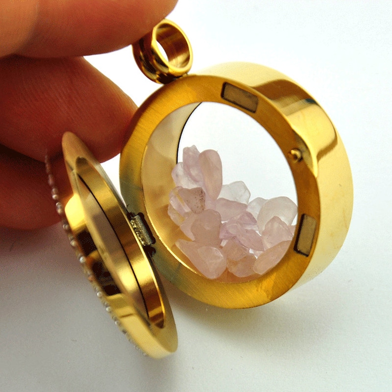 30mm High quality Stainless Steel Round Floating Glass Locket | Etsy