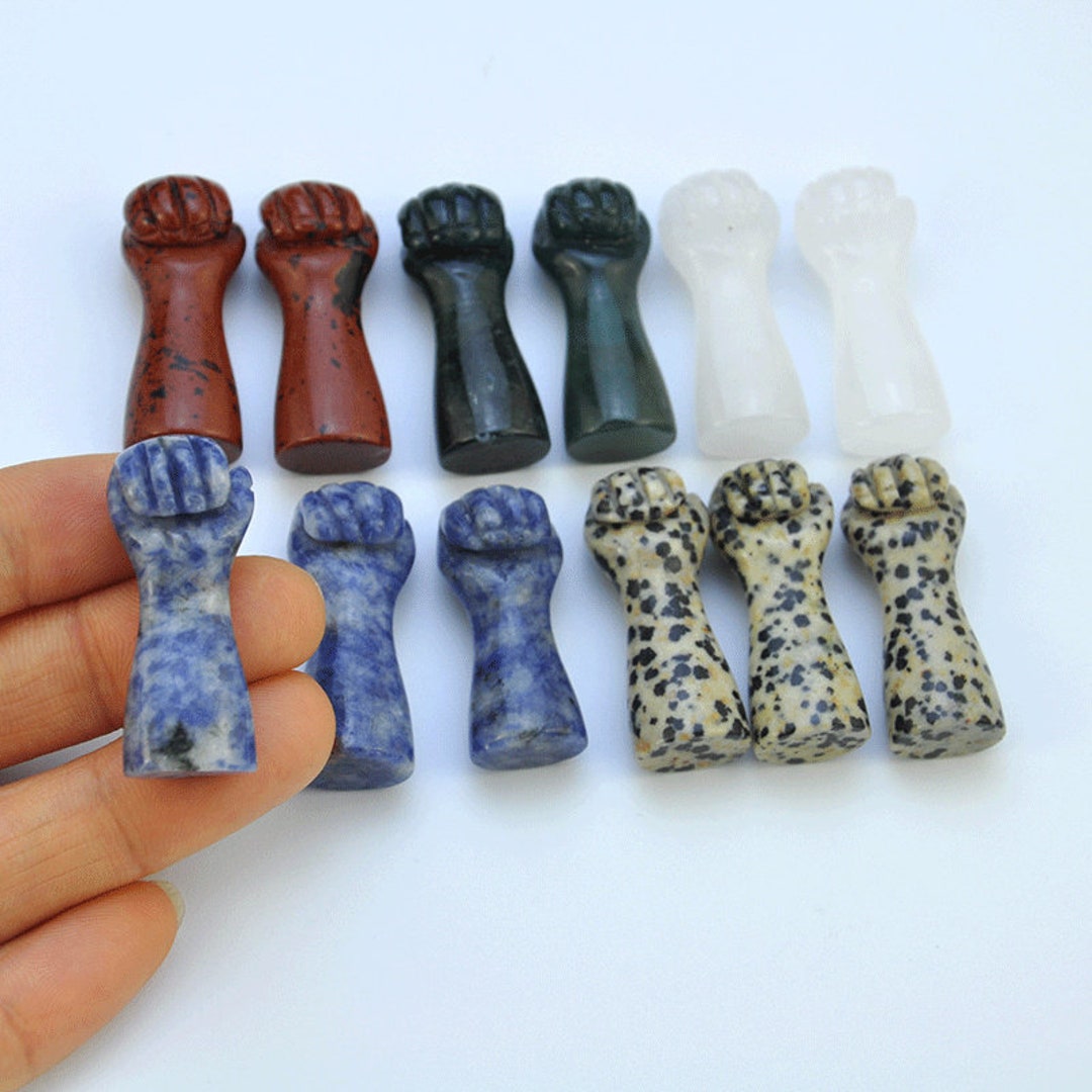Natural Stone Fist Sculpture，carved Fist Lover Men Gift Women Reiki ...